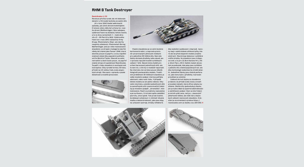 RHM B WT Germany Tank Destroyer 1:35 Resin Kit Model Model – Resinscales