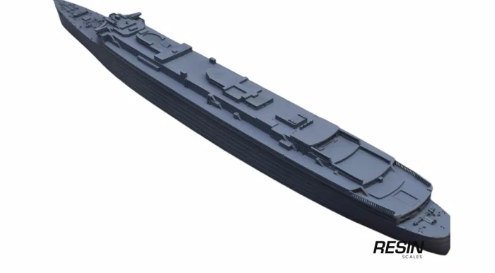 RMS Queen Elizabeth British Cruise ship 1968 1:700 Resin Kit